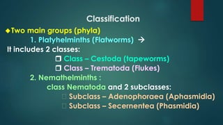 Introduction of helminthology | PPT
