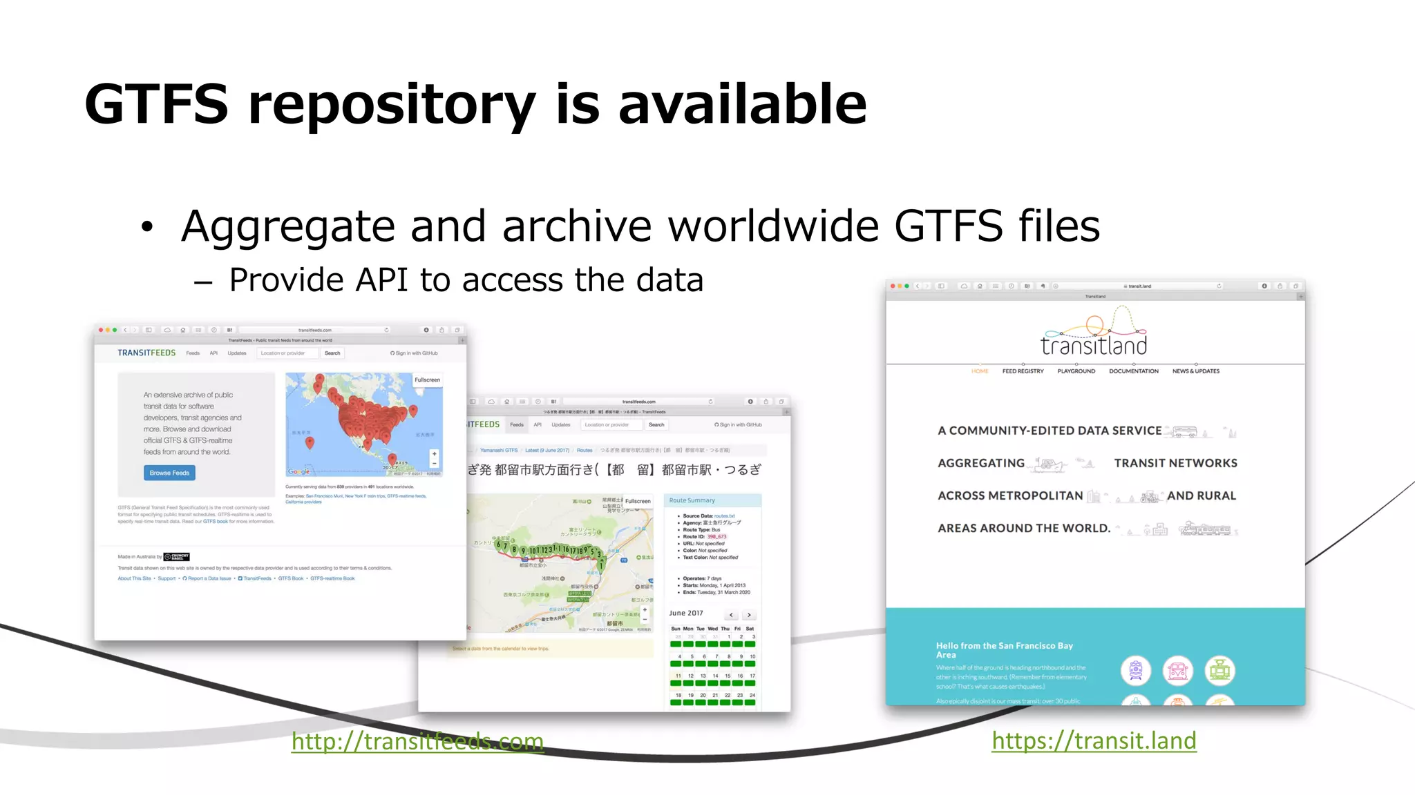 Introduction of History and Community of GTFS-JP | PPT