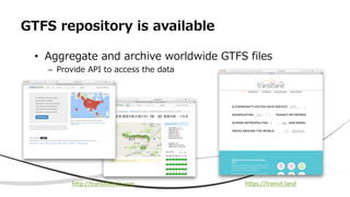 Introduction of History and Community of GTFS-JP | PPT
