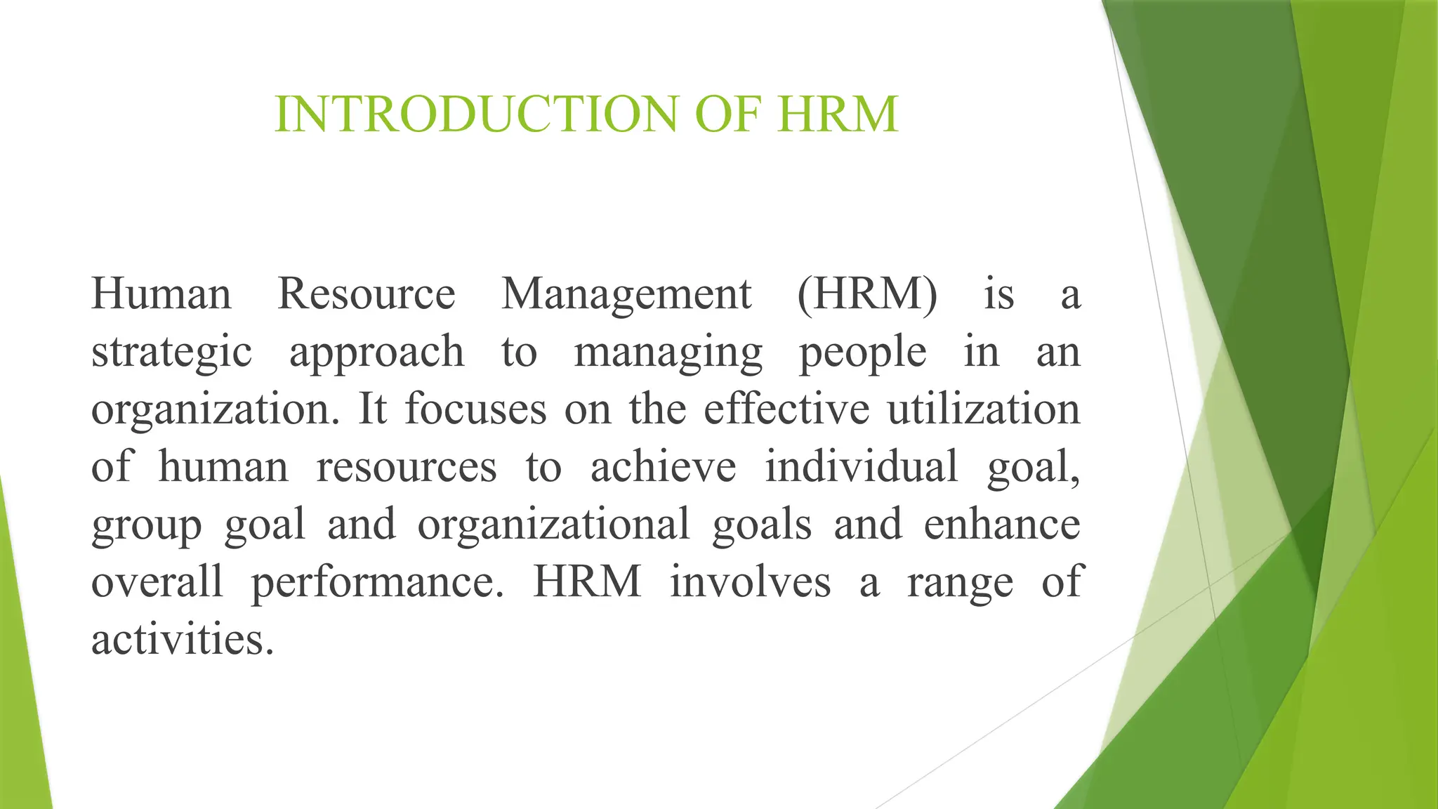 INTRODUCTION OF HRM(Objective,importance,role,qualities.pptx