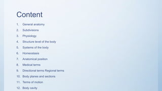 Introduction of human body | PPT