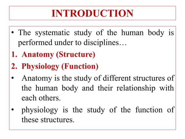 INTRODUCTION OF HUMAN BODY (ANATOMY & PHYSIOLOGY).pptx | Lung and ...