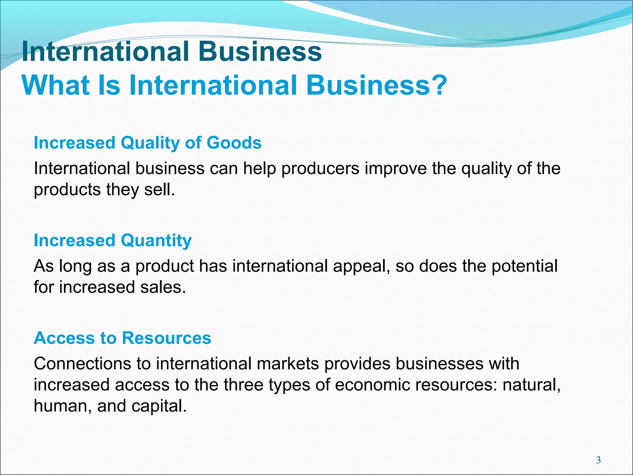 Introduction of International business | PPT