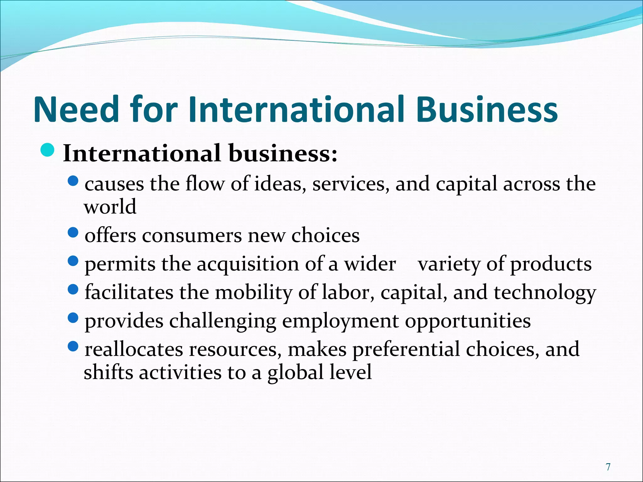 Introduction of International business | PPT