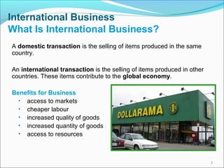 Introduction of International business | PPT