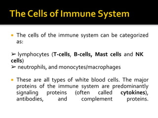 Introduction and Types of immunology | PPTX