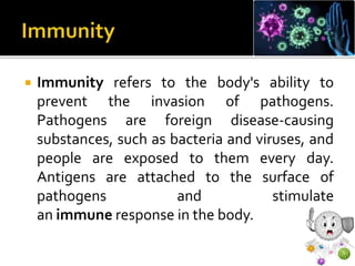 Introduction and types of immunity I Pharmaceutical Microbiology | PPTX