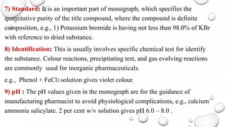 Introduction of Inorganic Chemistry, History of Pharmacopoeia.pptx