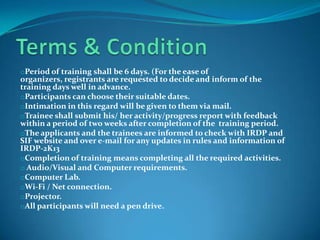 Introduction of irdp | PPTX