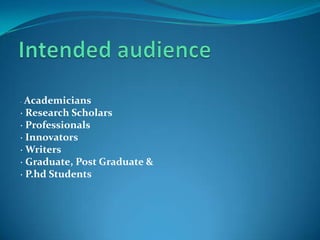 Introduction of irdp | PPTX