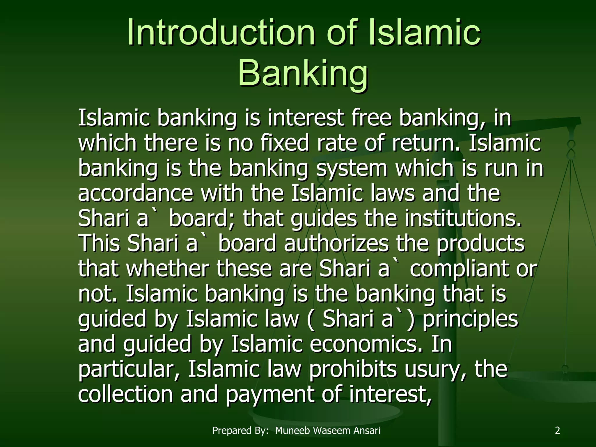 Introduction of islamic banking | PPT