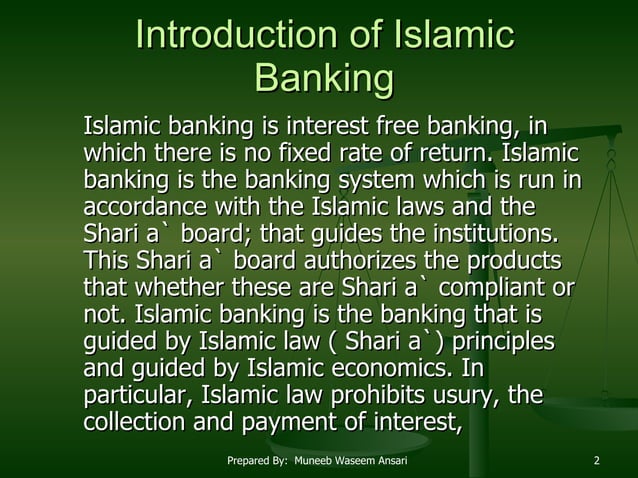 Introduction of islamic banking | PPT | Business Banking & Finance ...