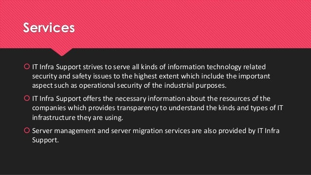 Introduction of IT Infra Support
