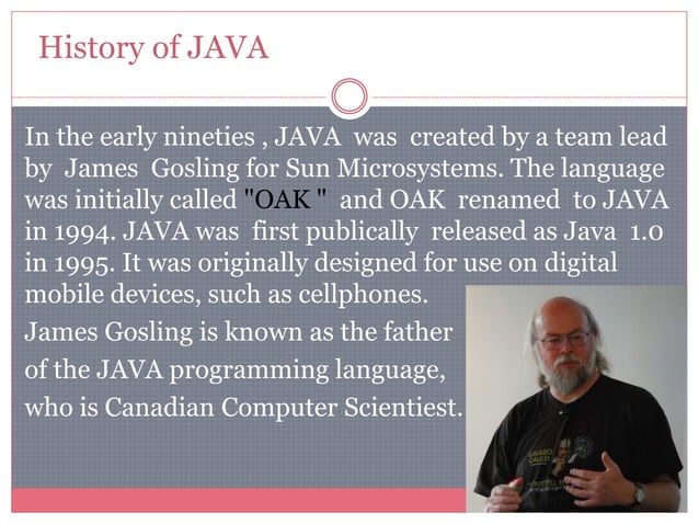 Introduction of java | PPTX