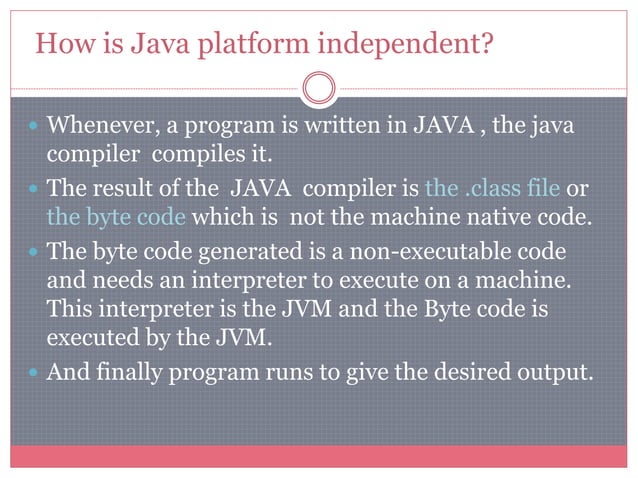 Introduction of java | PPTX