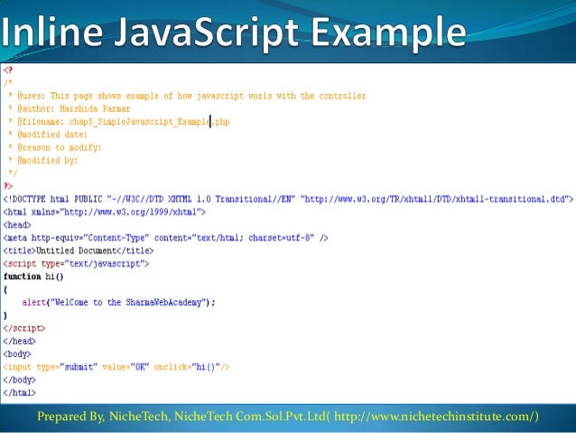 Introduction of java script , PHP Training Ahmedabad, PHP Live Project ...