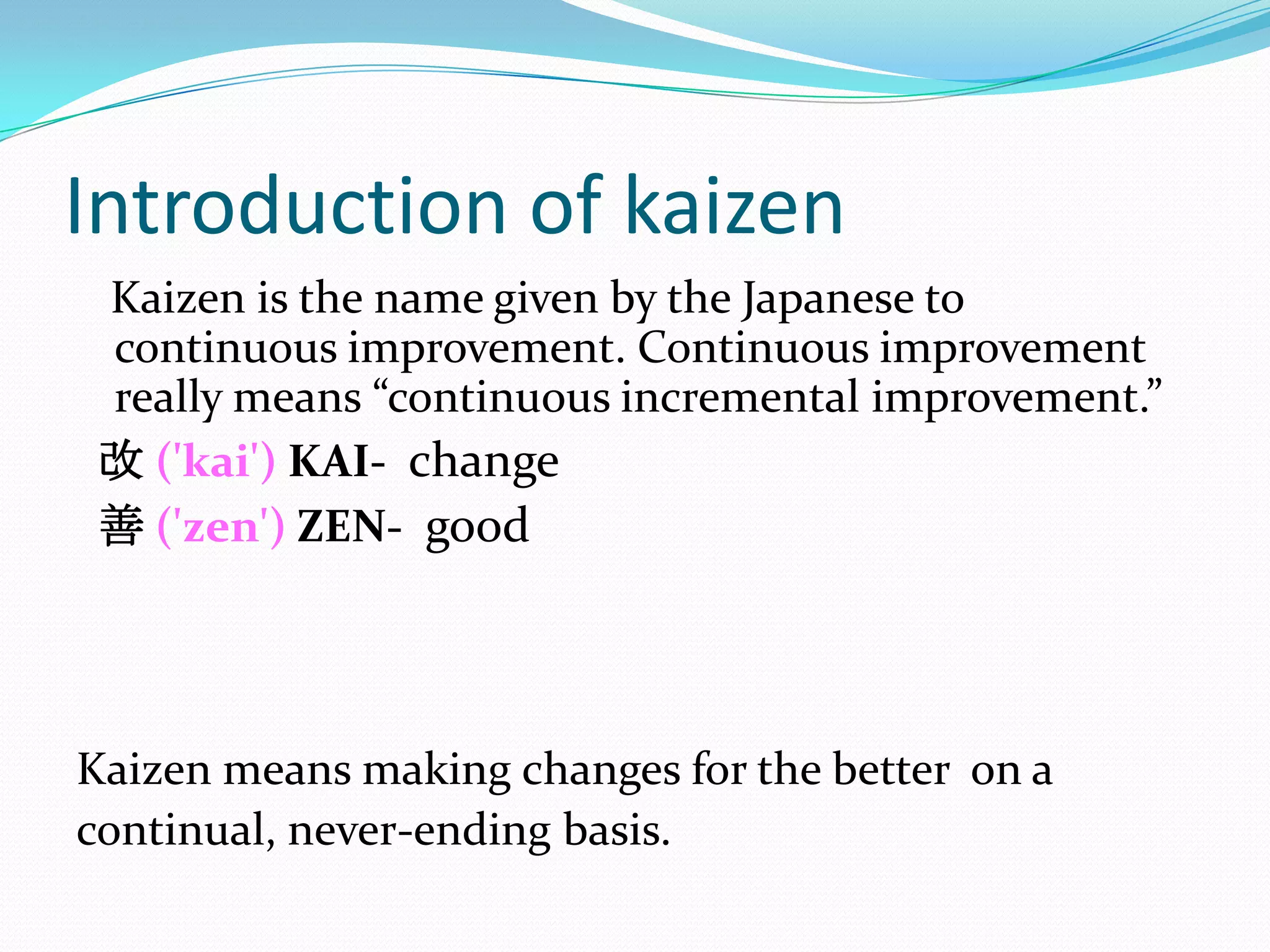 Introduction of kaizen.pptx 222222222222 | PPTX