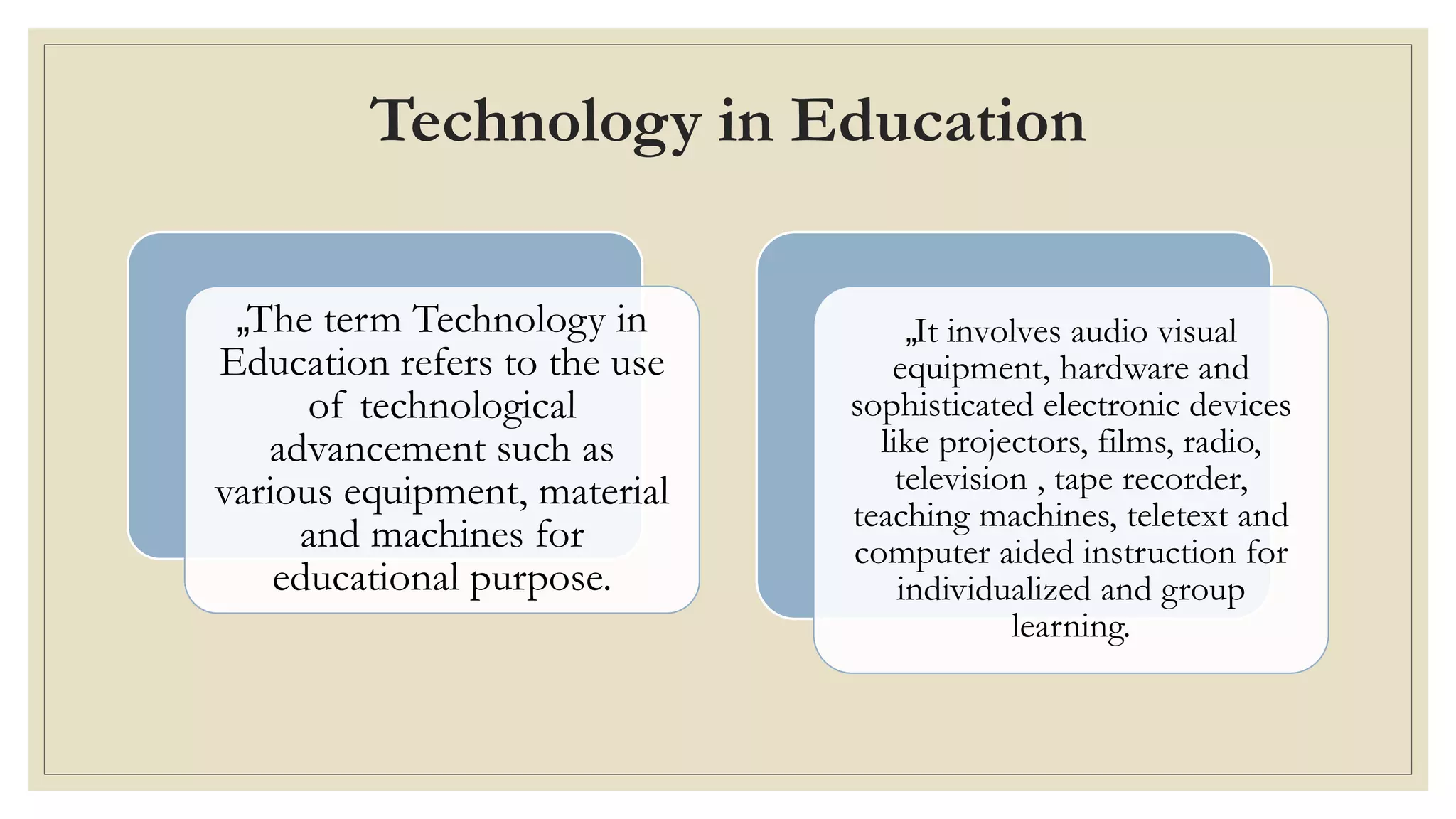 Introduction of learning technologies | PPT