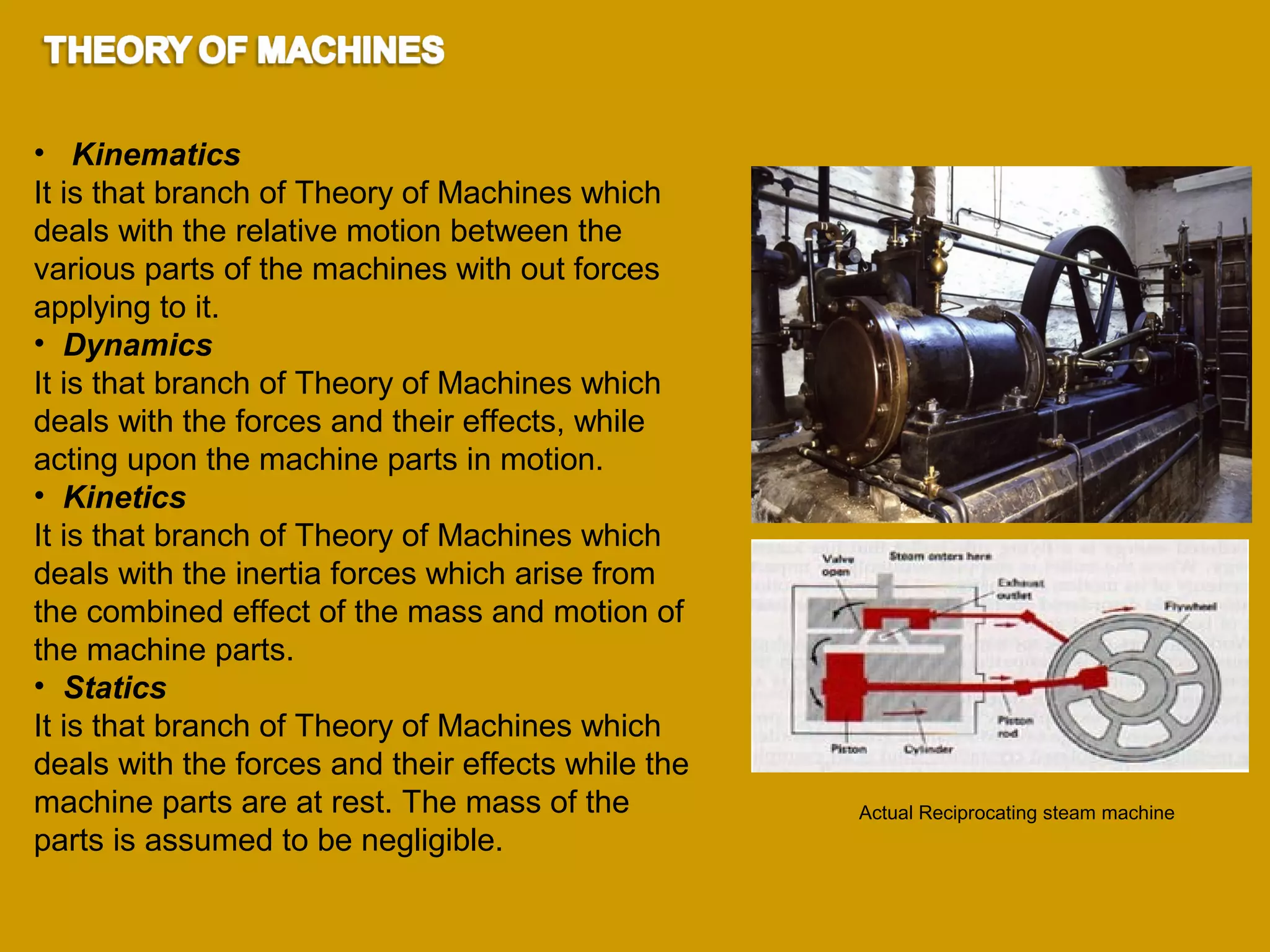 Introduction of machines and mechanism | PPT