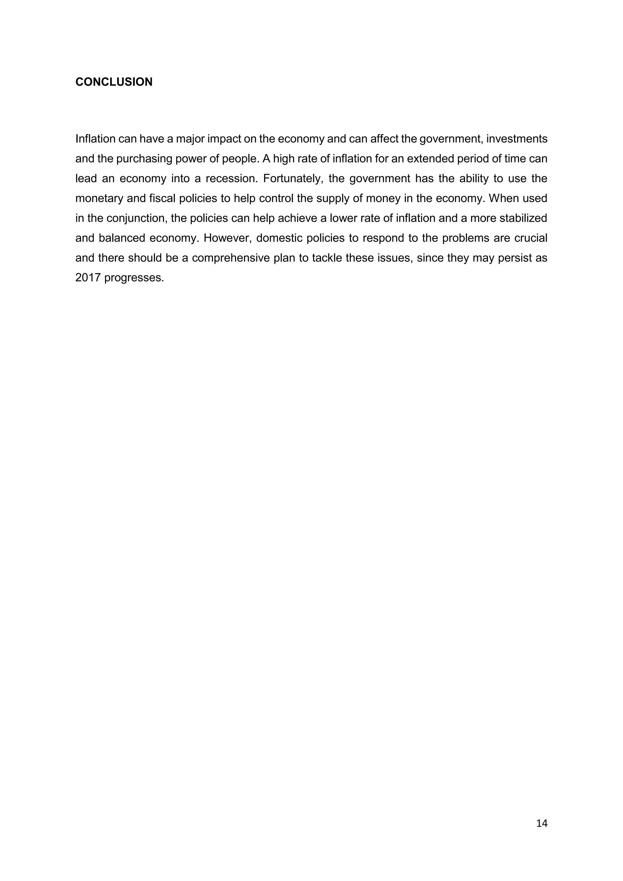 Introduction of macroeconomics - Inflation | PDF