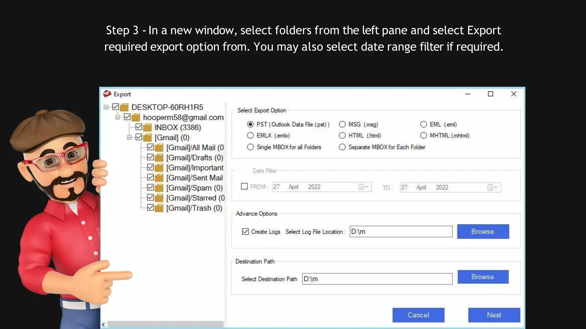 MailsDaddy Gmail Backup Tool | PPTX | Email | Internet