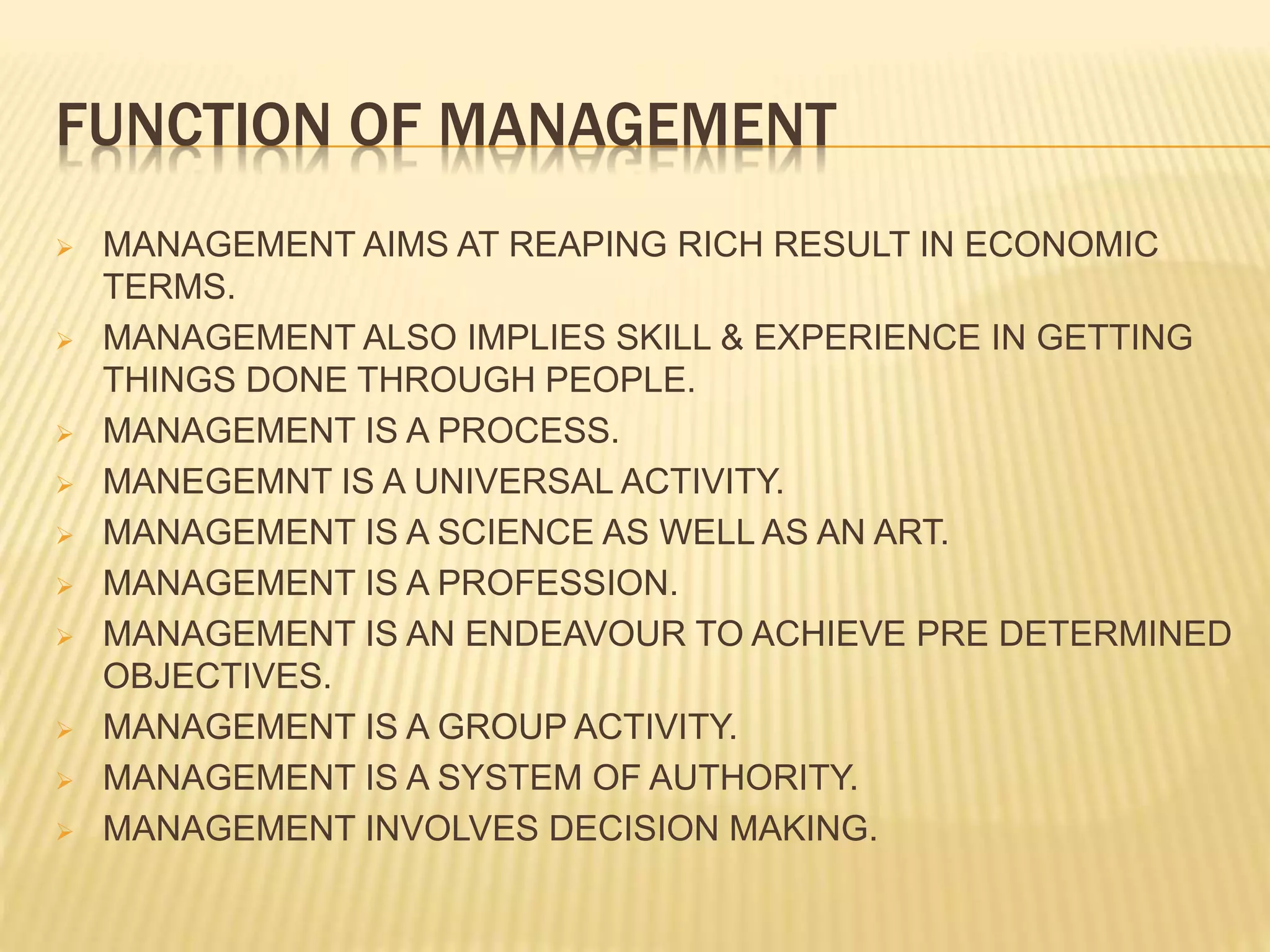 Introduction of management | PPT | Free Download