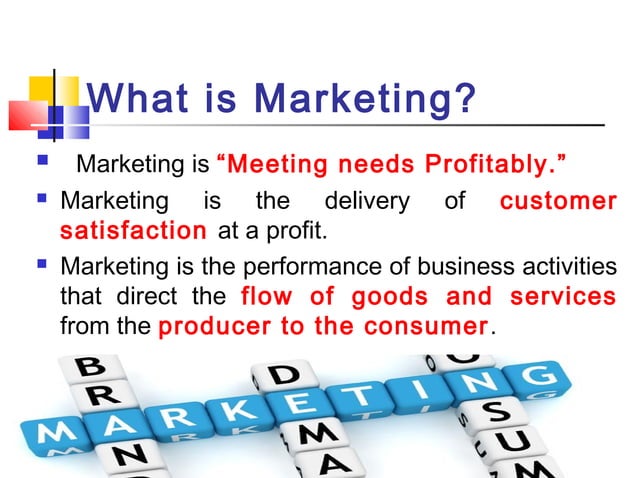 Introduction of marketing management | PPT