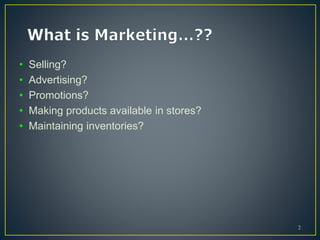 Introduction of marketing management | PPT