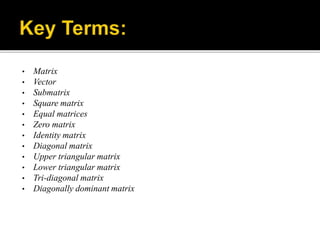 Introduction of matrix | PPTX