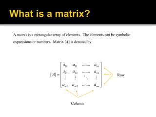 Introduction of matrix | PPTX