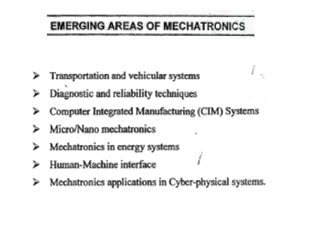 Introduction of Mechatronics | PPT