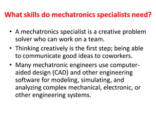 Introduction of Mechatronics | PDF