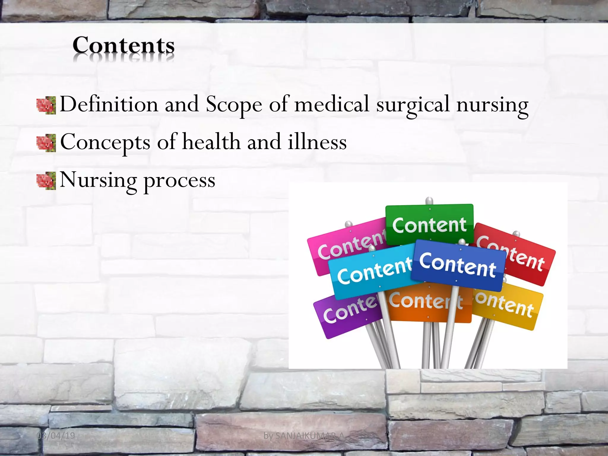 Introduction of medical surgical nursing | PPT