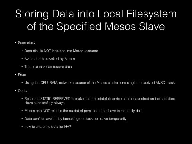 Introduction Of Mesos Persistent Storage Pdf