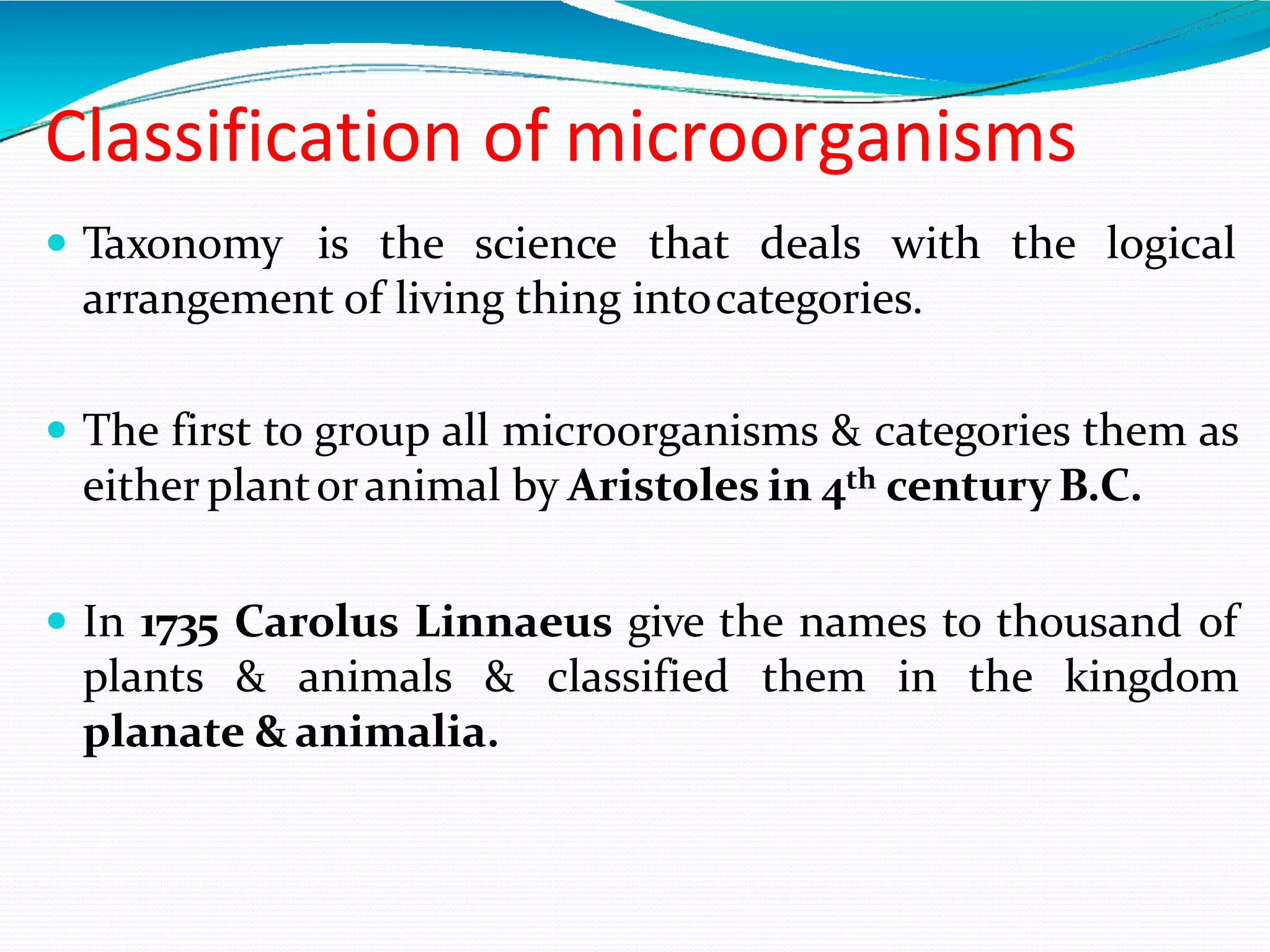 Introduction of microbiology | PPT
