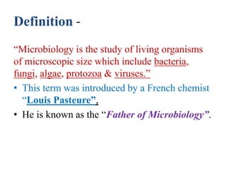 Introduction of microbiology | PPT