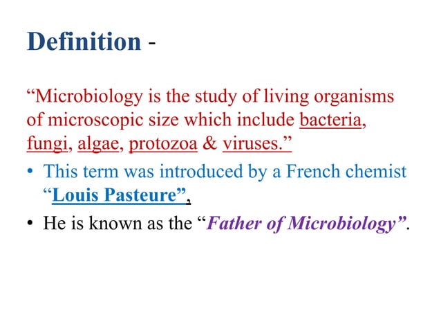 Introduction of microbiology | PPT