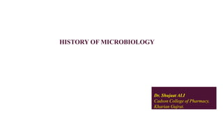 Introduction of Microbiology by Dr. Shujaat Ali (1).pptx