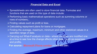 Introduction of microsoft spreadsheet | PPT