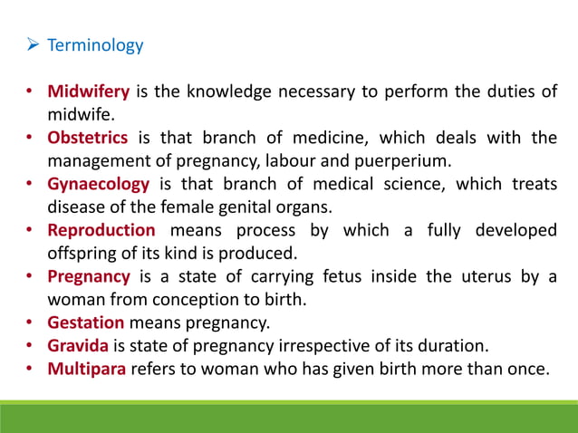 Introduction of midwifery and obstetrical nursing | PPTX | Pregnancy ...
