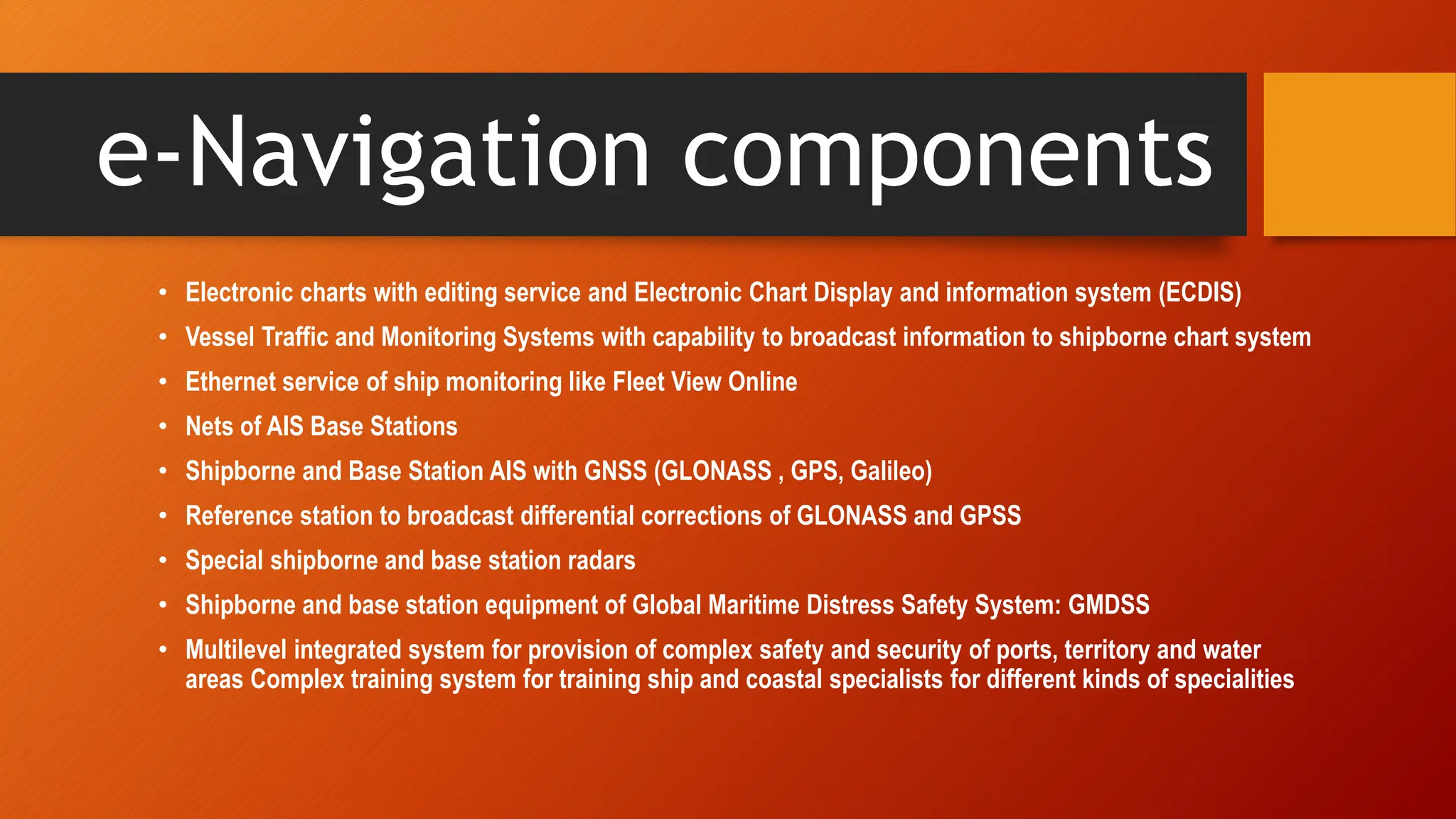 Introduction of Motion Control and requirements of Navigations systems technologies for Special ...