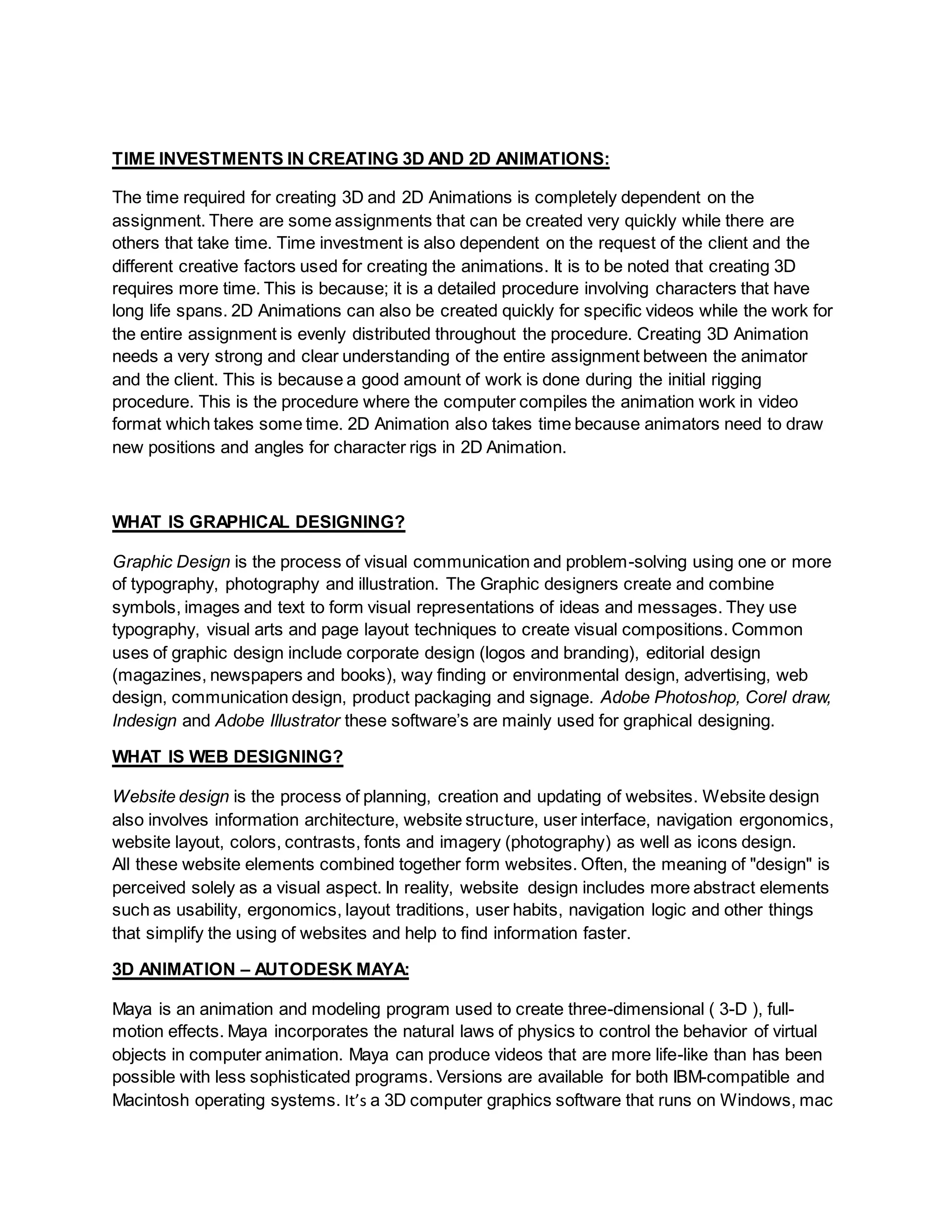 Introduction of multimedia - Adoro Institute of Multimedia | DOCX