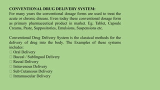 Novel drug delivery system | PPT