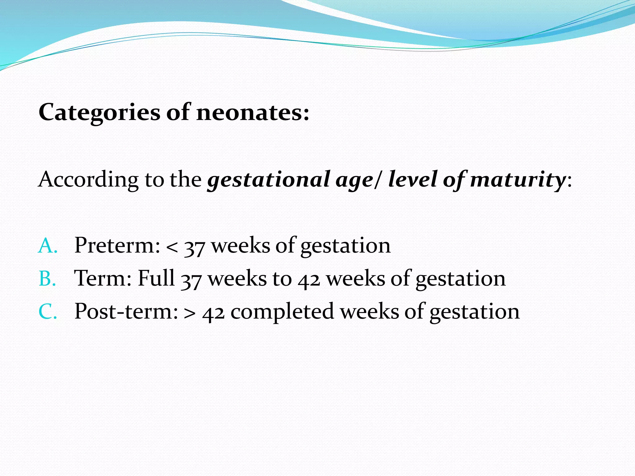 Introduction of neonatology | PPTX