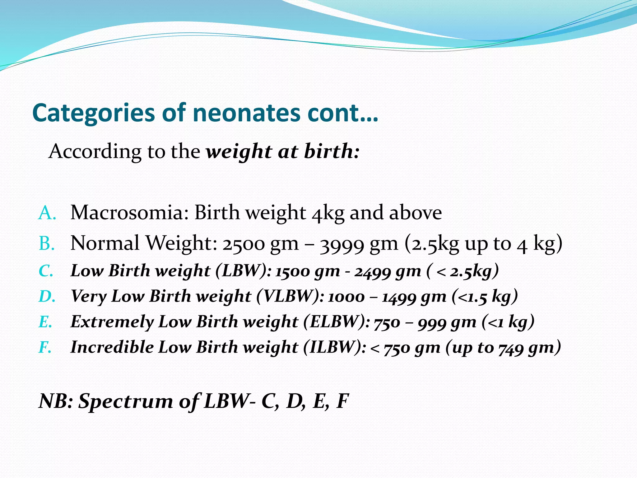 Introduction of neonatology | PPTX