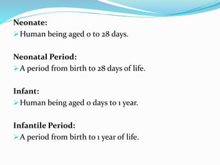 Introduction of neonatology | PPTX