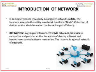 Introduction of network | PPTX