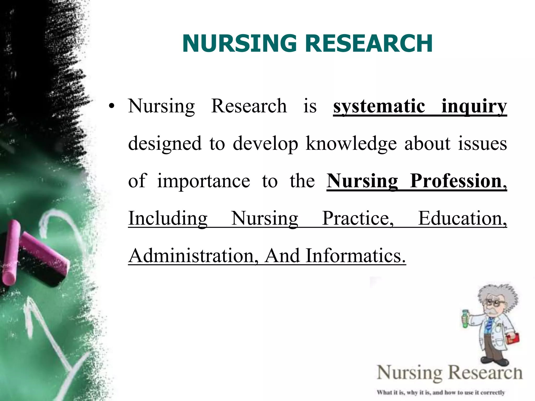 Introduction of nursing research | PPTX