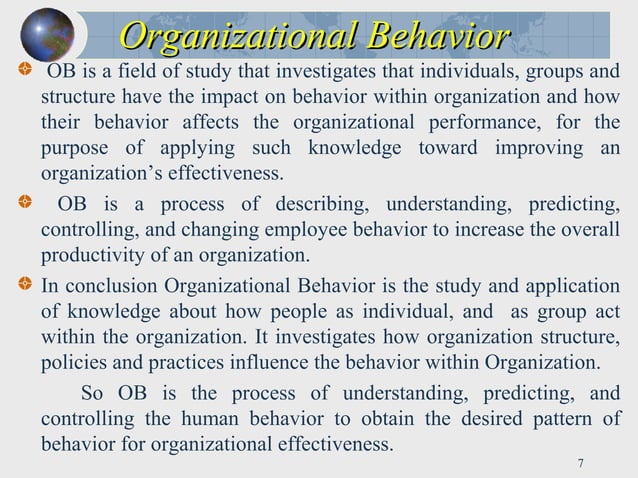 Introduction to Organizational Behavior | PPT