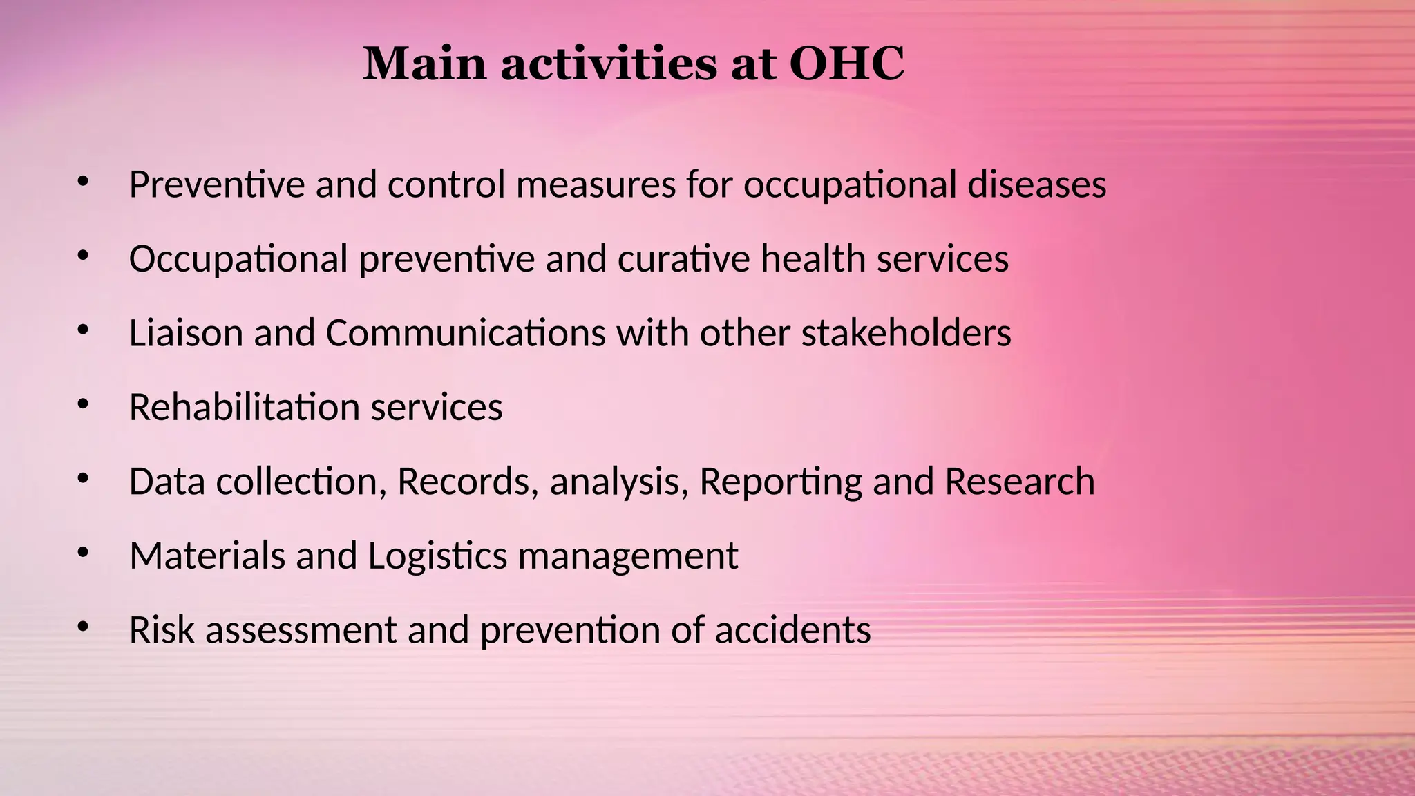 Introduction of Occupational Health & OHC.pptx